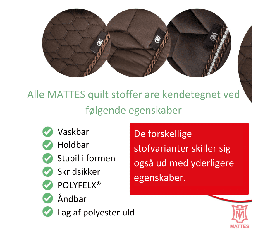 Hvordan er mattes stof underlag opbygget? - Dansk Rideudstyr