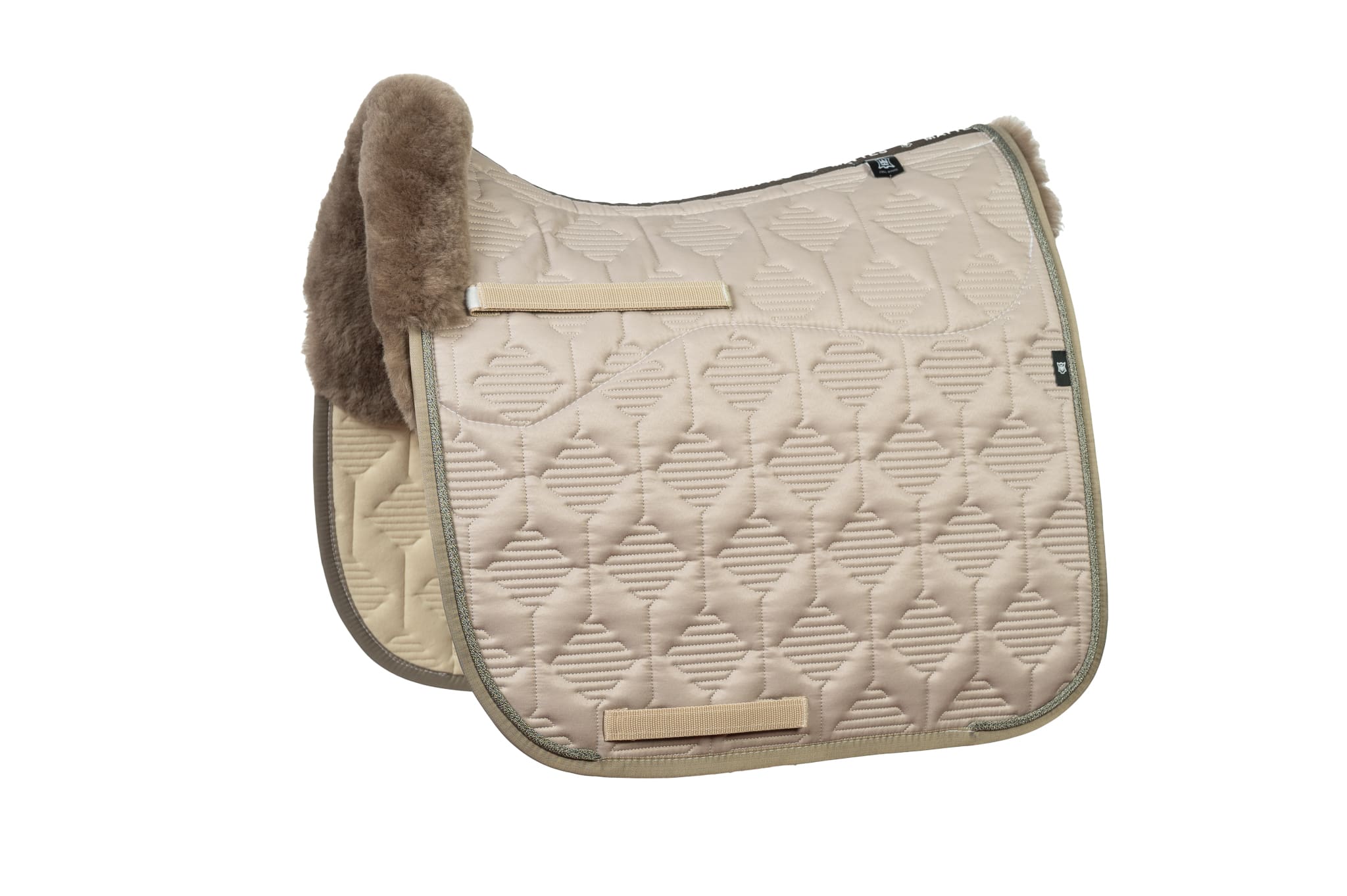 Mattes Engelsk dressur underlag Woven piping Velvet Walnut str L med ...